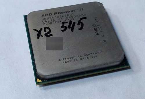 Процессор AMD Phenom II X2 545/2 core/3 GHz/AM3/95