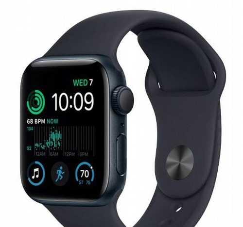 Смарт-часы Apple Watch SE 2024 44mm S/M (черный)