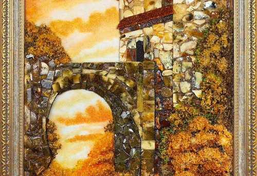 Картина из янтаря "Монастырский мост" Ar