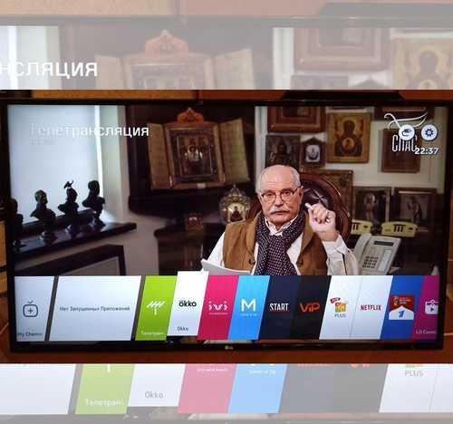 Телевизор LG LED 49" 49LJ594V FHD, SMART TV, WebOS