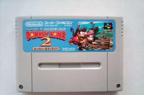 Картридж для Super Famicom Donkey Kong country 2