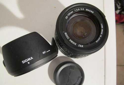 Объектив Sigma Zoom 28-135mm 1:3,8-5,6