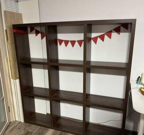 Стеллаж как IKEA, темный орех