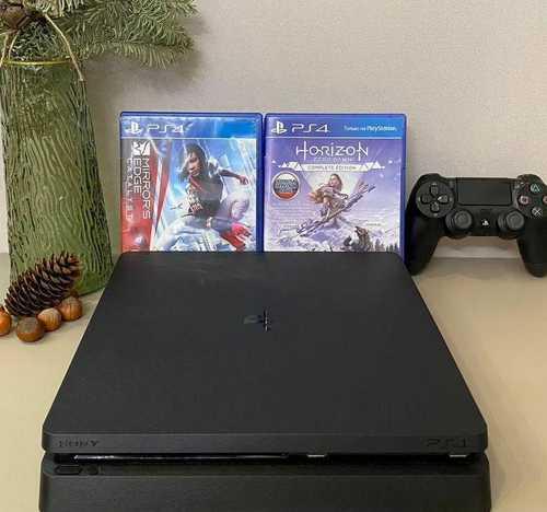 Sony playstation 4 slim 1tb с играми