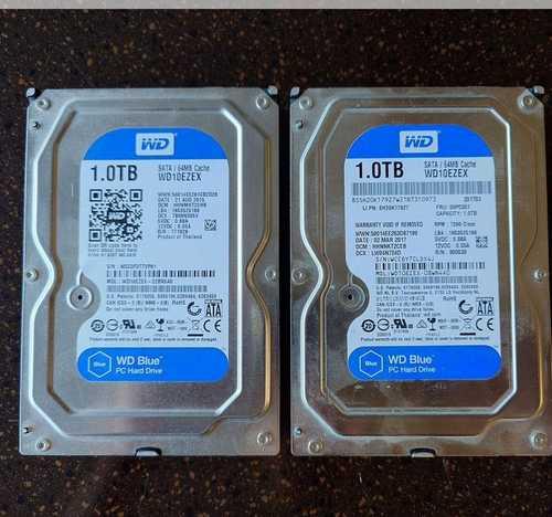 Жесткие диски WD10ezex 1Tb