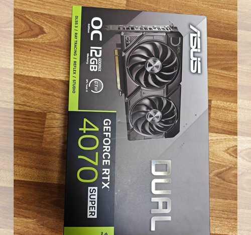 Видеокарта asus GeForce RTX 4070 super Dual OC Edi