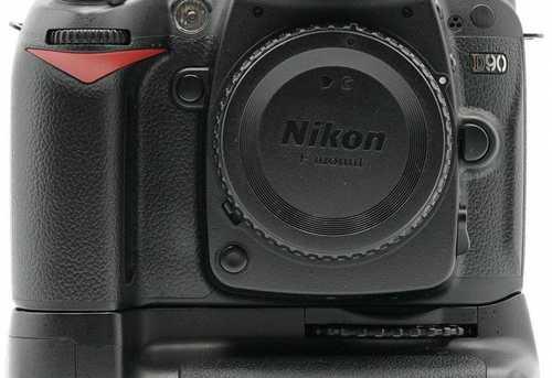 Фотоаппарат комиссионный Nikon D90 body + бат блок