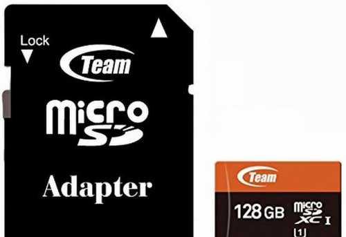 Карта памяти Team microsdxc 128GB UHS-I Class 10