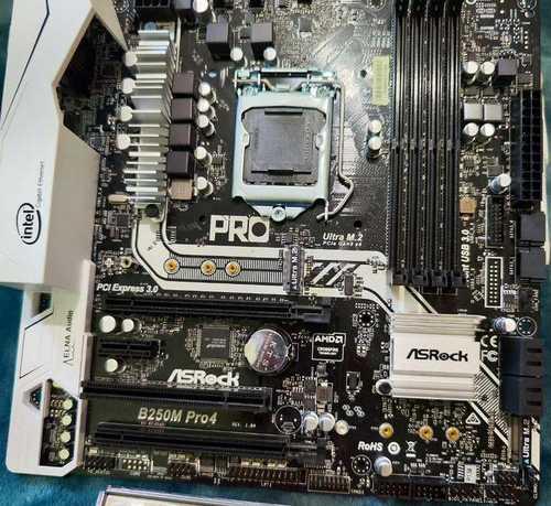 Материнская плата ASRock b250m pro4 1151