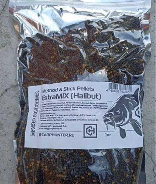 Stick mix &method mix pellets hallibut 1-3 мм 1кг
