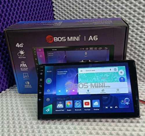 Android магнитола bos mini a6 8ядер,4g carplay