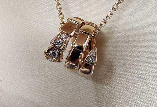 Подвеска Bvlgari serpenti жен из розового золота