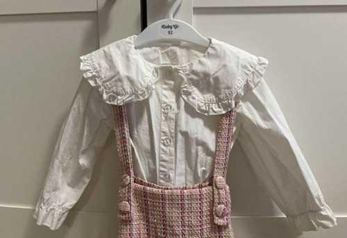 Твидовая юбка для девочки 2-3 года