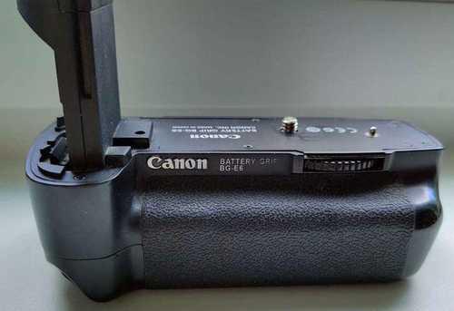 Оригинальная батарейная ручка Canon BG-E6