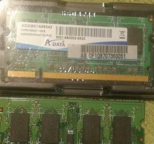 Опер память для ноутбука DDR2, 2x1Gb, 2х3Gb-рс