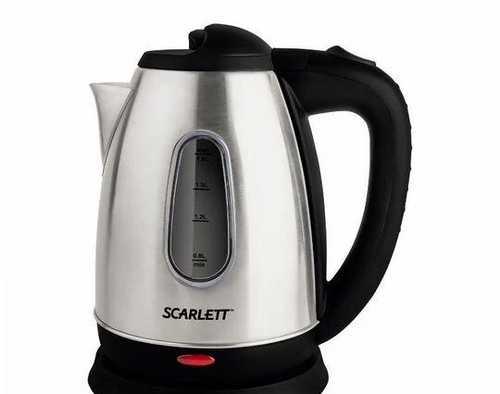 Чайник Scarlett SC-EK21S20 1.8л. 1600Вт черный/сер