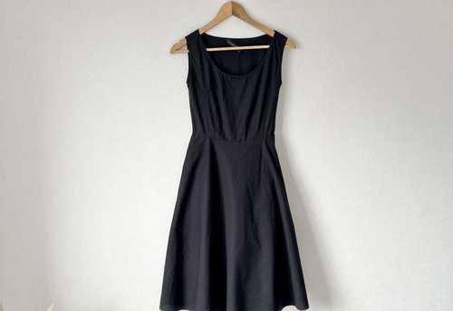 Платье La Reine Blanche черное хлопок 42р
