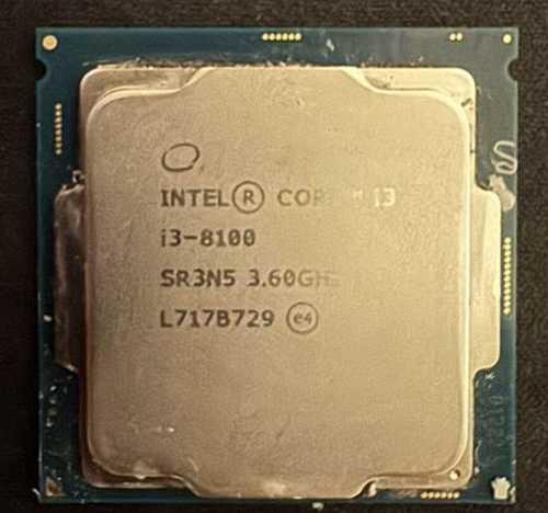 Процессор intel core i3 8100