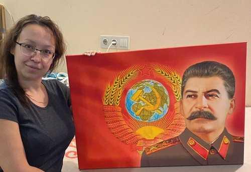 Портрет Сталина 50х70