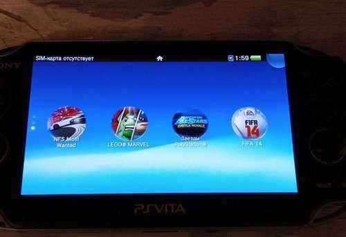 Sony PS Vita + 4 игры