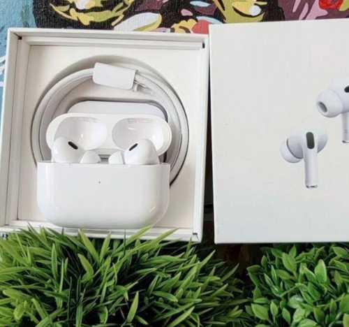 Новые беспроводные наушники Apple airpods pro 2 premium   чехол (Арт.30449)