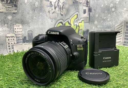 Canon 550D kit 18-55mm 3.5-5.6 IS II 15.100 кадров