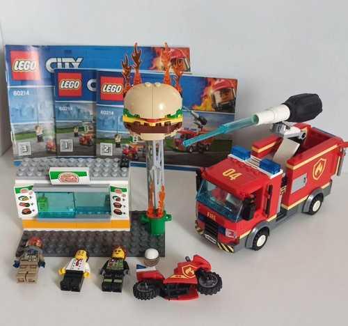 Lego city 60214 Пожар в бургер-кафе