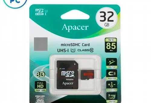 Флеш карта microSD 32GB Apacer (SD адаптер)