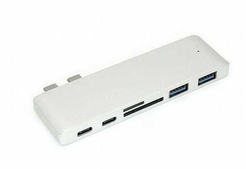 Сдвоенный Type C на USB 3.0*2 + Type C* 2 + SD/TF