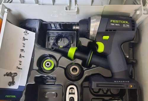 Шуруповерт Festool Quadrive TDC 18/4 I-Basic