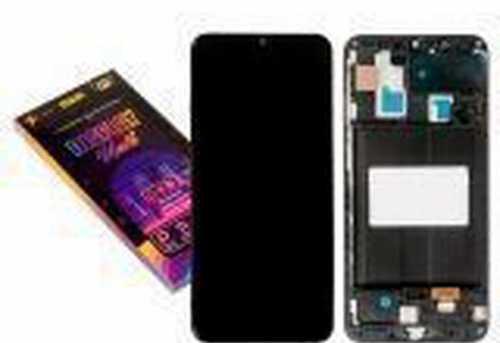 Дисплей для Samsung A30 SM-A305F белый с рамкой (Z