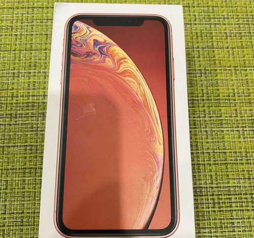 Коробка от iPhone xr кораловый