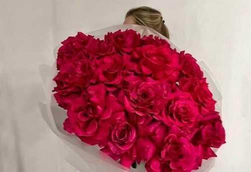 Розы ажурные розовые букет на 14 февраля
