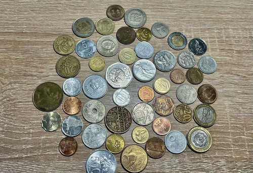 Набор иностранных монет (50 штук)