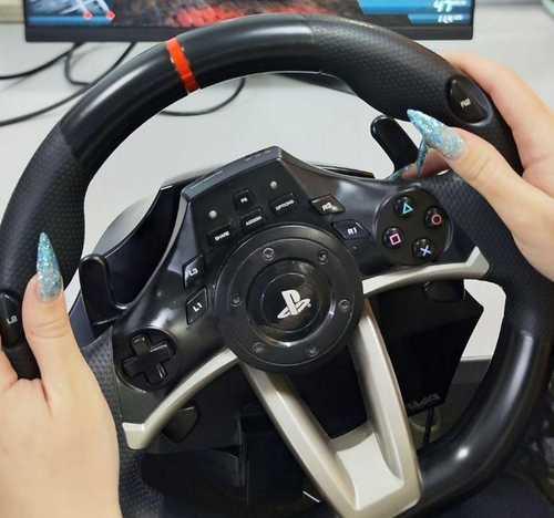 Руль с педалями Hori Racing Wheel Apex