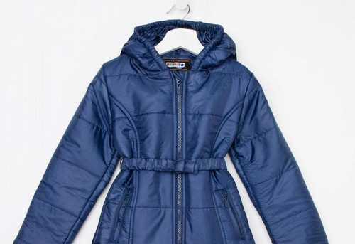 Куртка для девочки, цвет тёмно-синий, рост 122 см