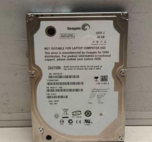 Жесткий диск 2.5" 40Gb SATA Seagate ST940210