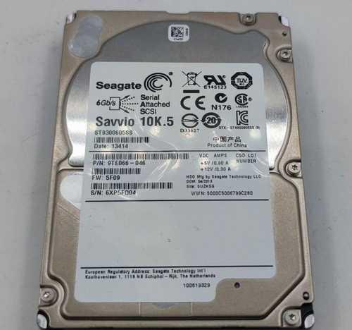 Жесткий диск st9300605ss, 9te066-046, Seagate, SAS