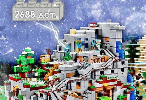 Конструктор lego майнкрафт горная пещера