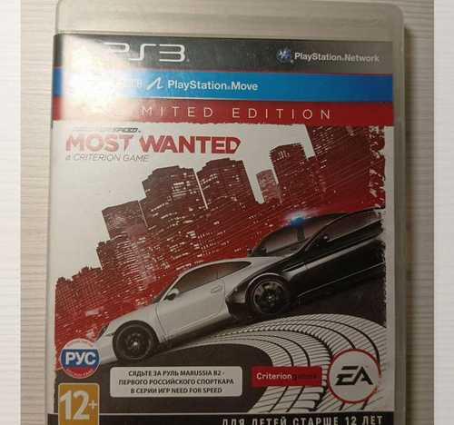 Диск ps3 need for speed most wanted