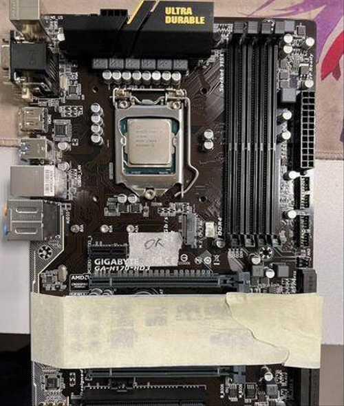 LGA1151 i3-6100 + Gigabyte GA-H170-HD3