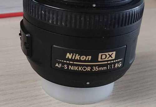 Объектив Nikon 35mm 1/1.8G AF-S DX Nikkor