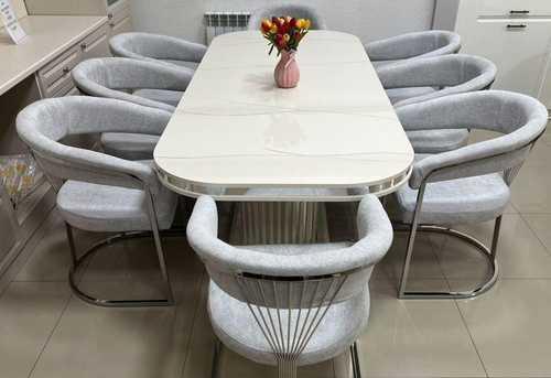 Кухонный стол и стулья столовая мебель "Новые"