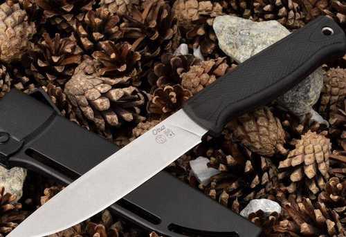 Нож "Отус" (сталь AUS-8, черный, эластрон)