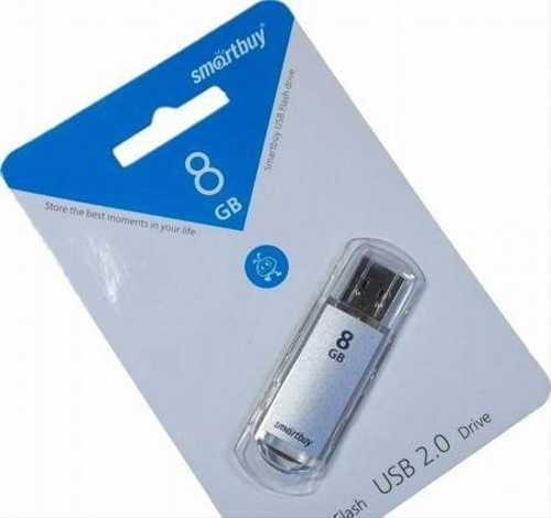 USB флешка 8GB SmartBuy V-Cut Silver