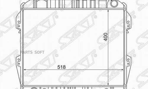 Радиатор охлаждения Тойота Хайлюкс 2/3Y 89-95