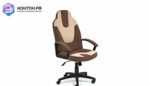 Кресло Neo 3 флок коричневый / бежевый