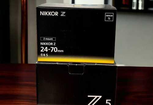 Nikon Z5 + nikkor Z 24-70mm F4 S новый