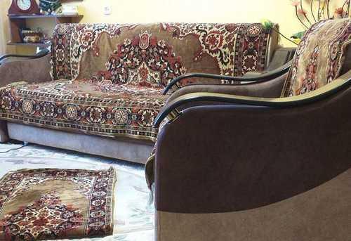 Комплект накидок на диван и кресла