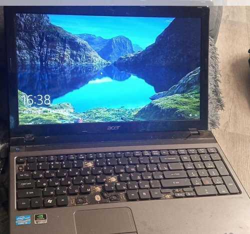 15.6" Acer Aspire 5750, Core i3, RAM 3 ГБ, 320 ГБ, Intel HD Graphics 3000